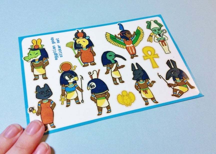 Egyptian Gods Sticker Sheet – Fresh Hot Flavors