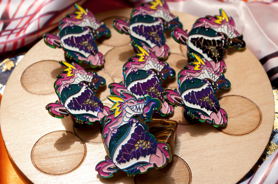 Geode Drake Rainbow Enamel Pin – Fresh Hot Flavors