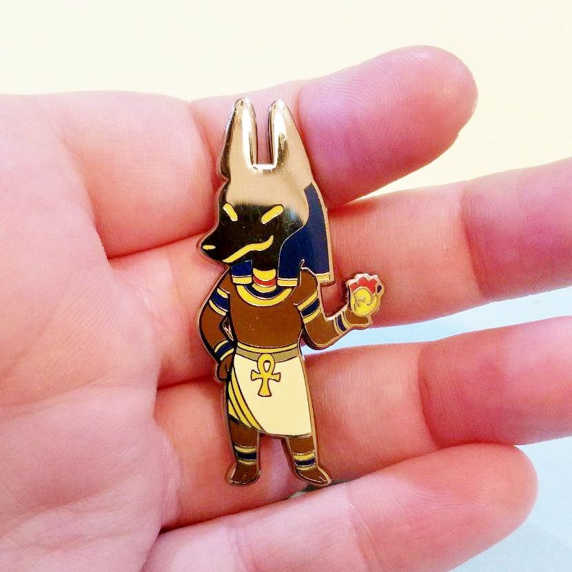 Anubis Enamel Pin – Fresh Hot Flavors
